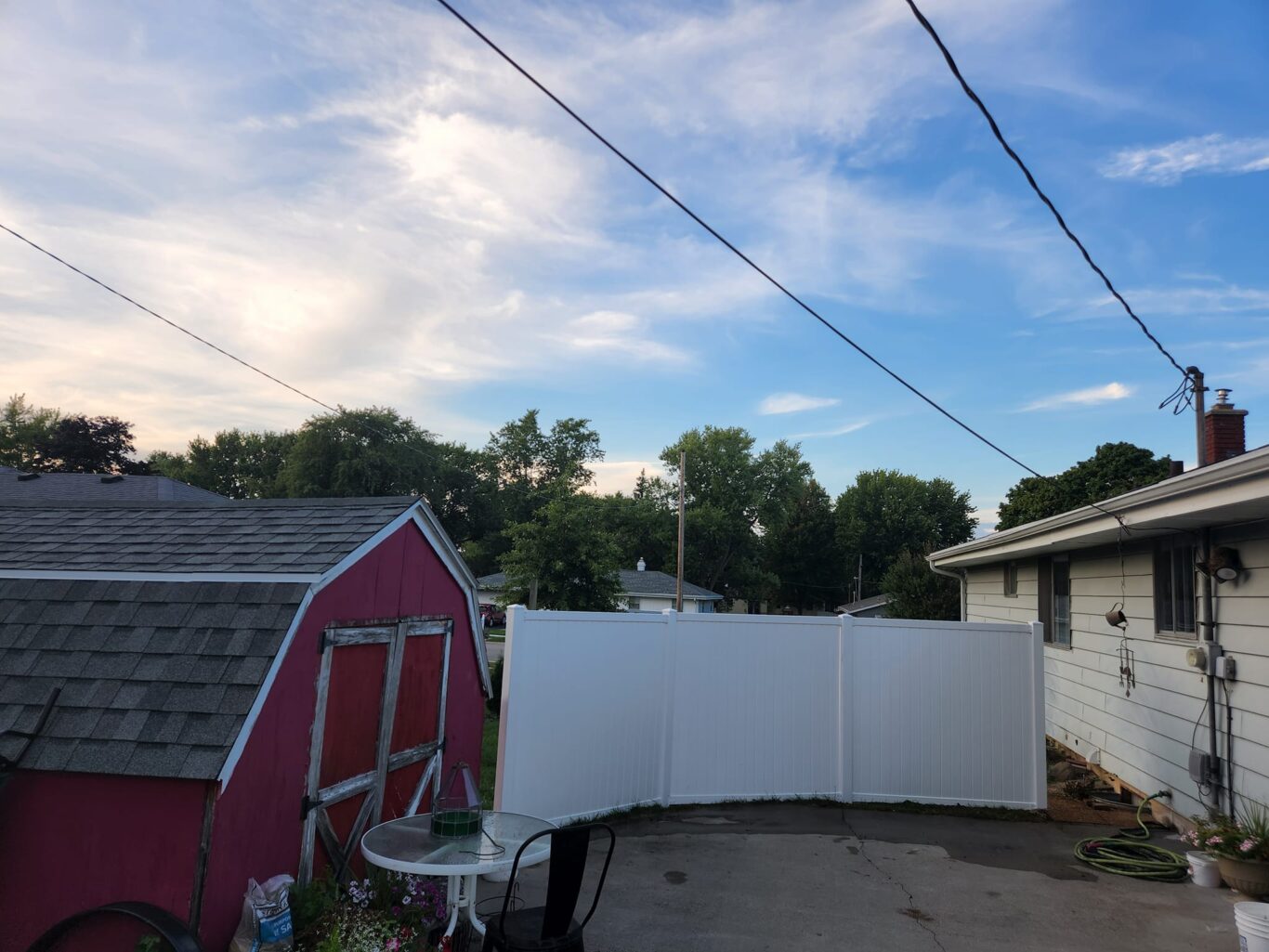 Vinyl Fence Installation Complete! - Bello Property Services